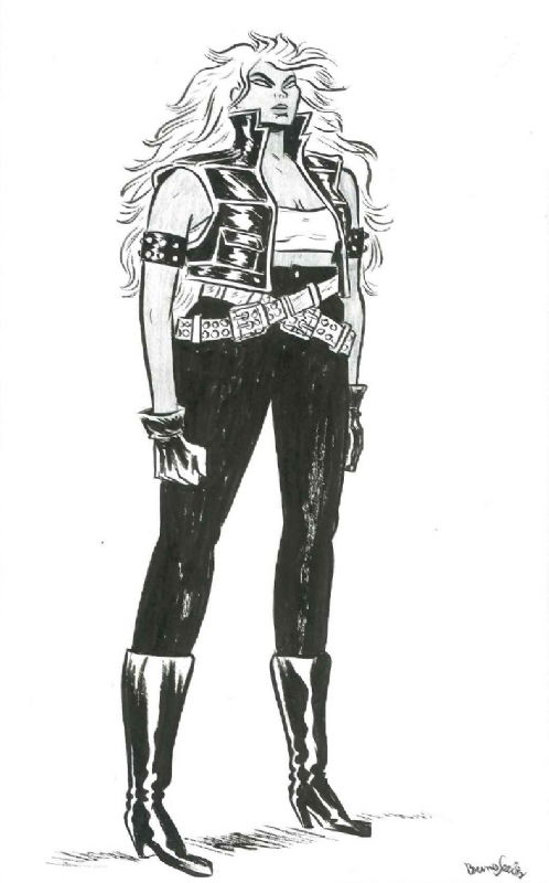 Storm Pin Up In Jean Marc Ah Sens Bruno Seelig Comic Art Gallery Room