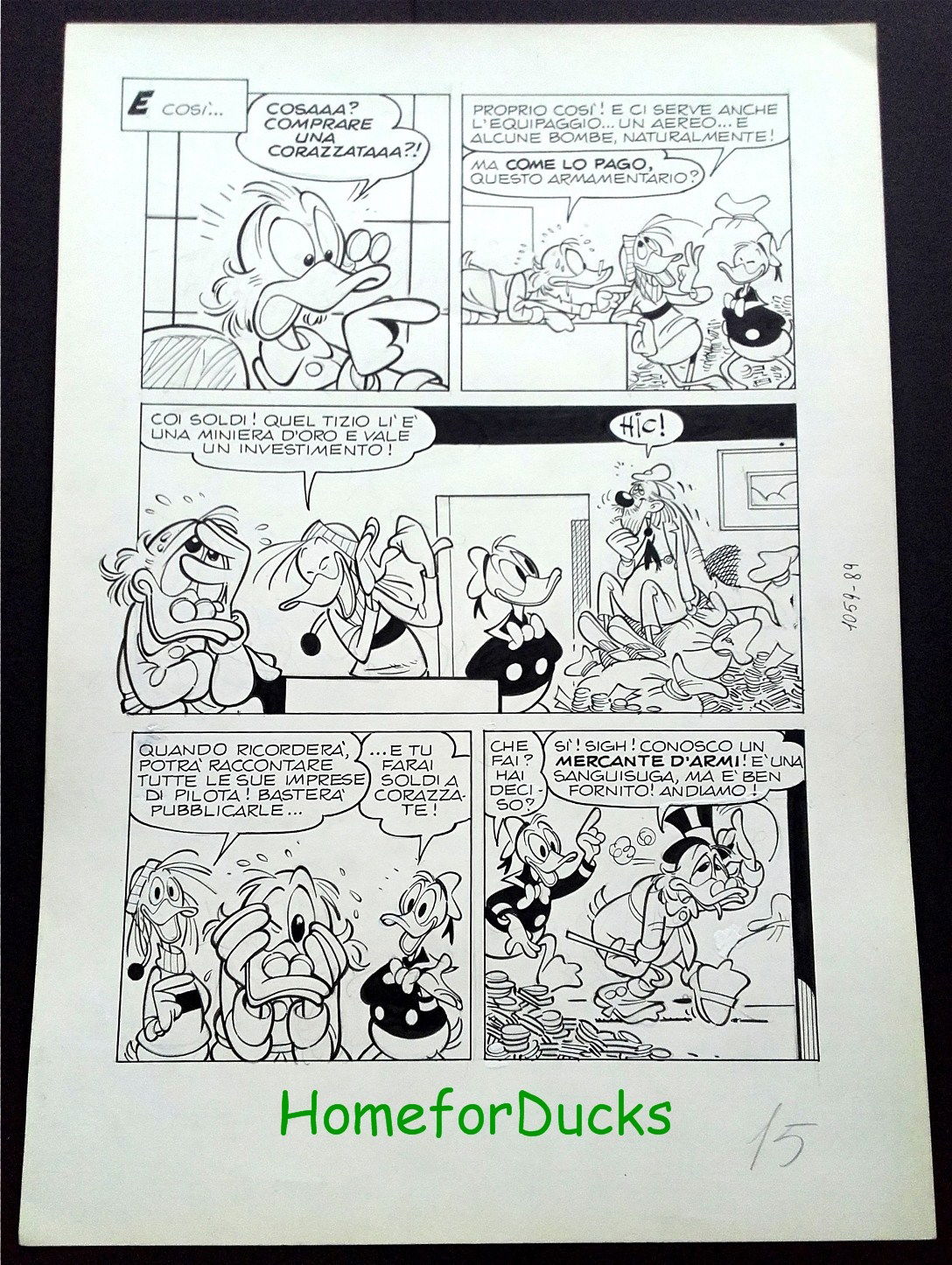 Giorgio Cavazzano Paperino E L`eroico Smemorato 1976 Page 15 In