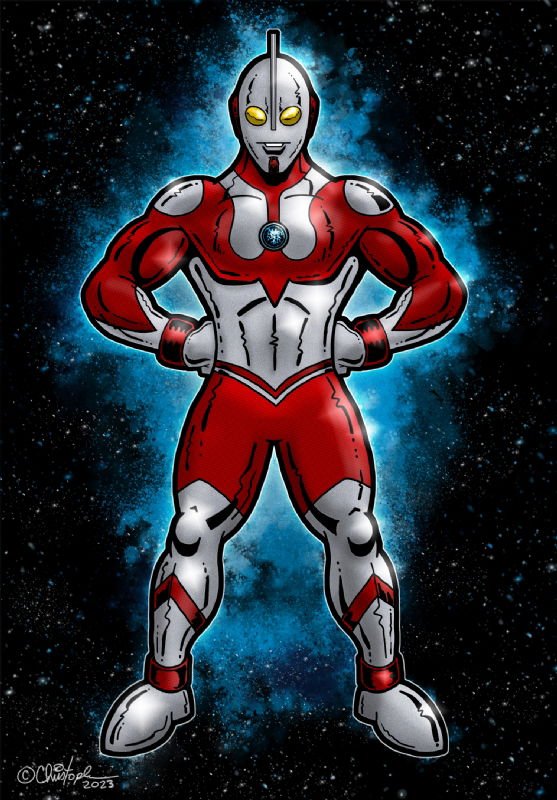 Ultraman In Christopher Saghys Photoshop Colordigital Art Comic Art Gallery Room