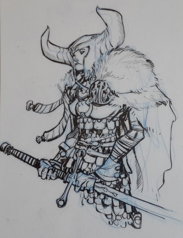 Female Barbarian In Oren Twigs Owned Free Sketches Comic Art Gallery Room