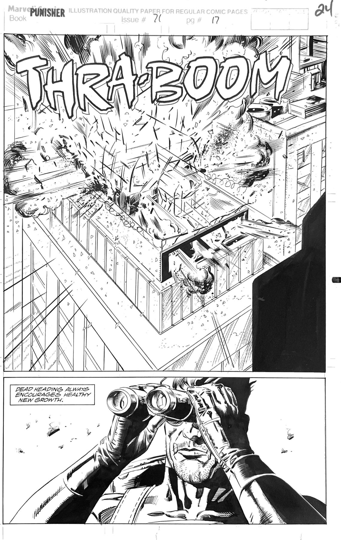 Doug Braithwaite Palmiotti Punisher 71 Pg17 In Jimmy Palmiottis