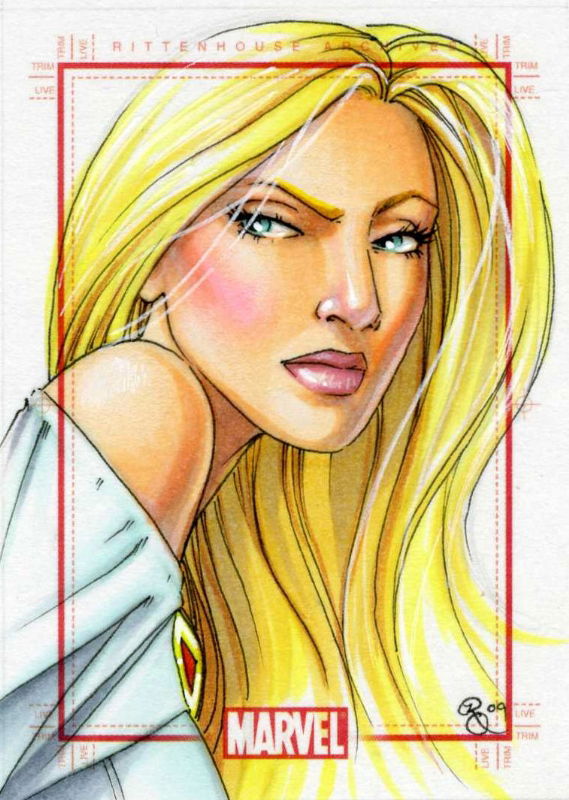 Emma Frost In Rhiannon Owenss Marvel 70th Anniversay Rittenhouse
