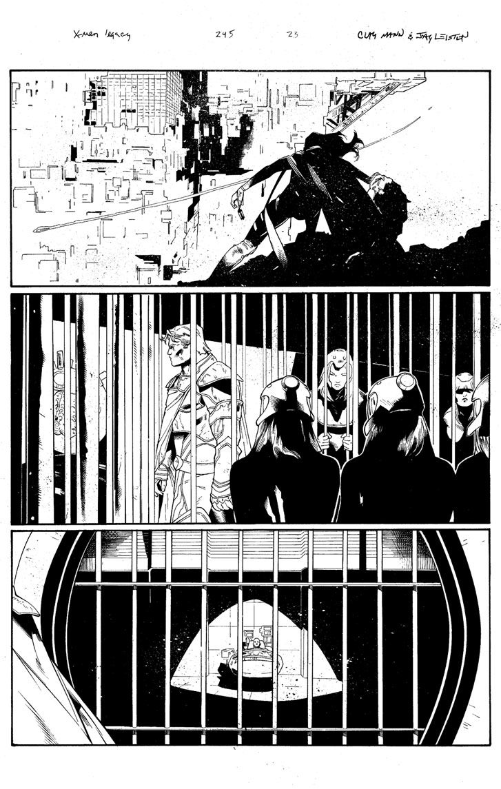 X Men Legacy Age Of X 245 Page 23 End Page Original Art Rogue