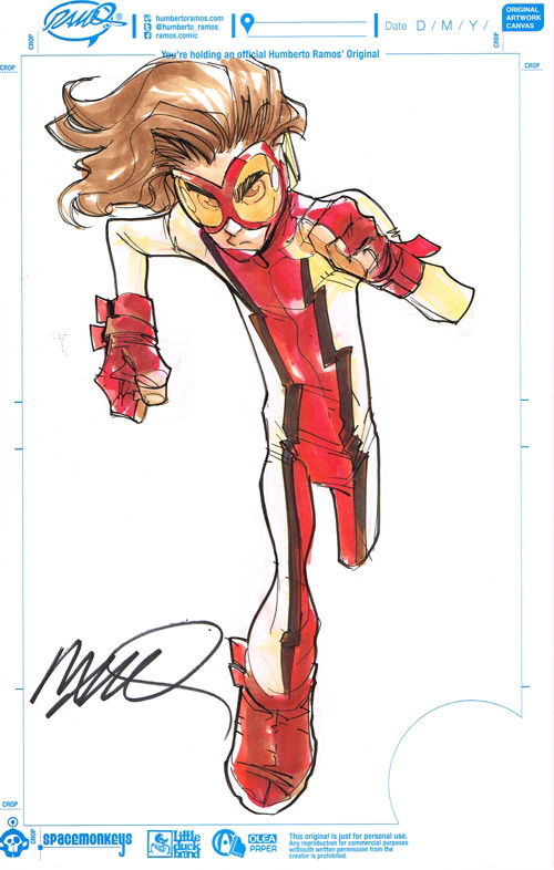 Impulse By Humberto Ramos In Ian Woods Convention Pieces Comic Art Gallery Room
