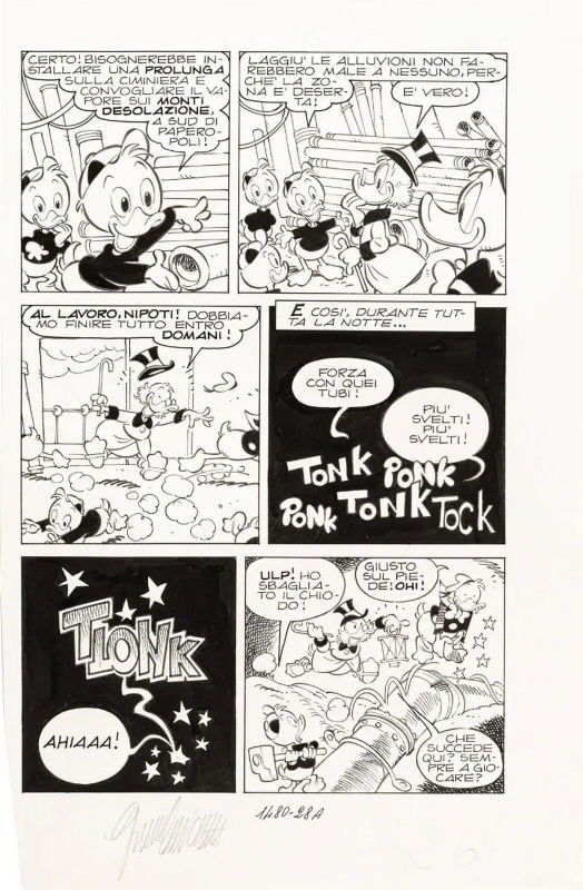 Giorgio Cavazzano In Emanuele Schiavis Le Mie Tavole Comic Art