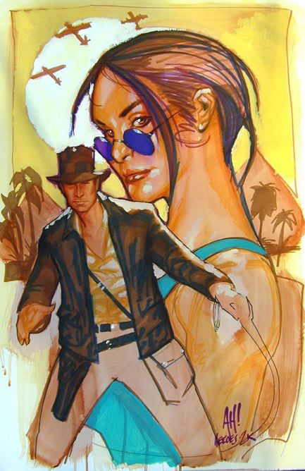 Lara Jones In Tommaso Bellettis Ahtomb Rider Comic Art Gallery Room