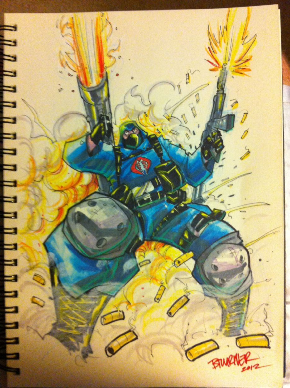 Cobra Trooper Gi Joe In Eric Grubbs Gi Joe Sketchbook Comic Art Gallery Room